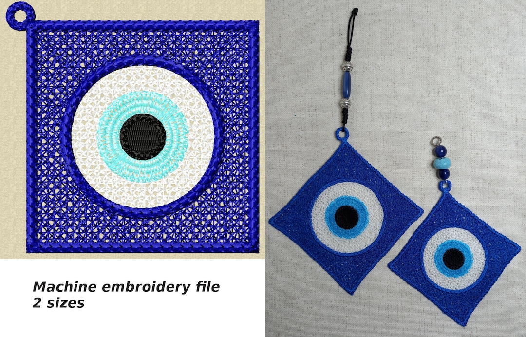 FSL Evil Eye Talisman Machine Embroidery Design, Decoration Machine ...