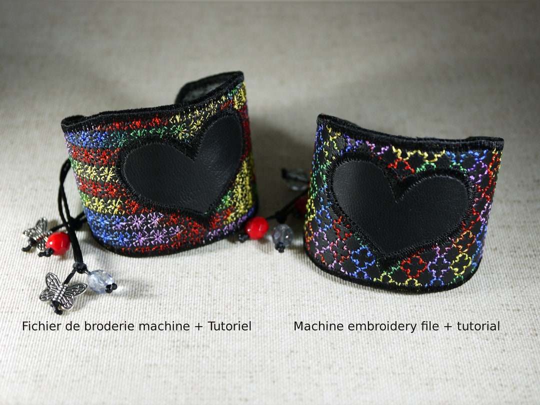 Cuff Bracelet Machine Embroidery Design, Machine Embroidery Files ...