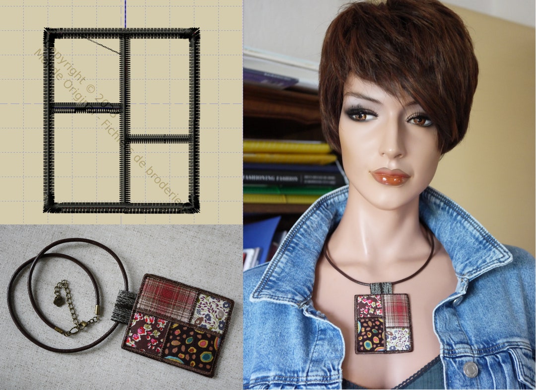 Fabric Choker Embroidery Machine Design, Embroidery Machine Files - Etsy