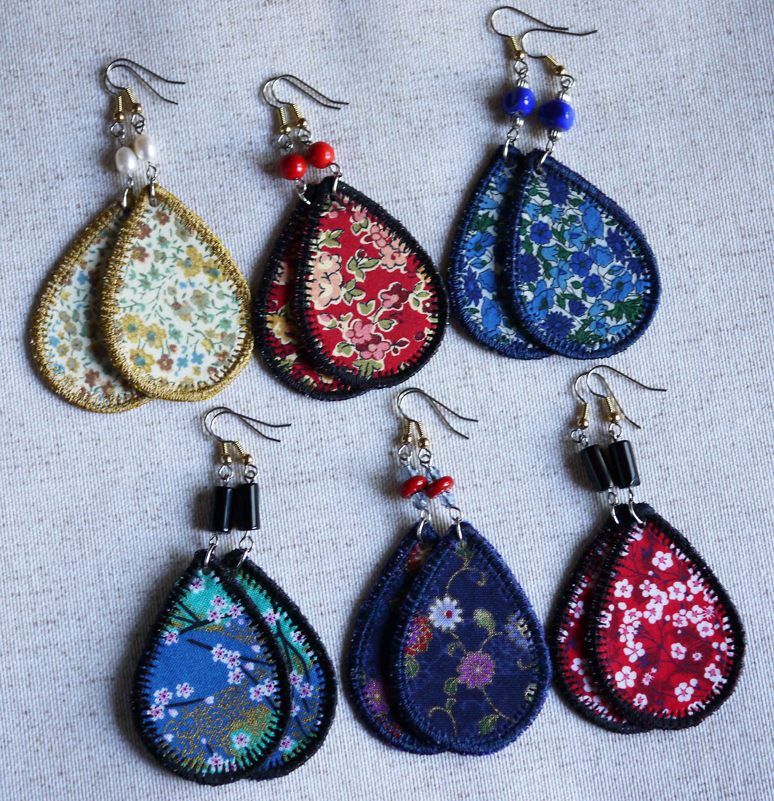 Drop Earrings Machine Embroidery Design, Machine Embroidery Files - Etsy
