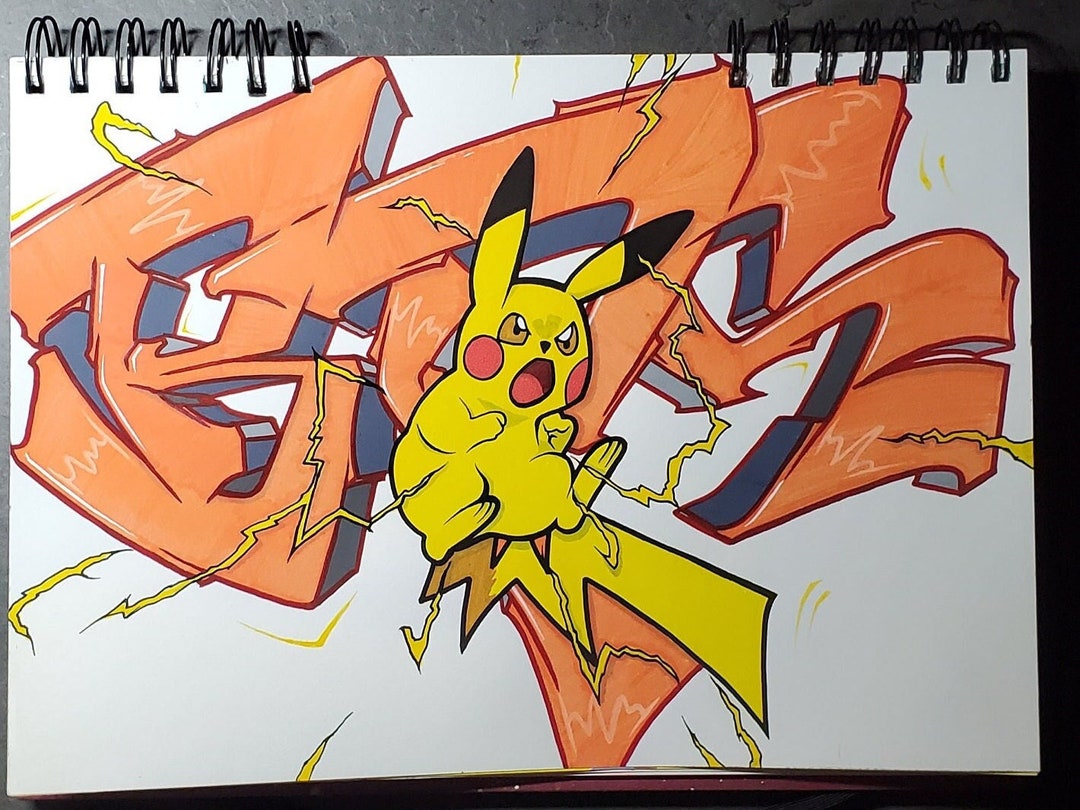 Pikachu Lettering - Etsy
