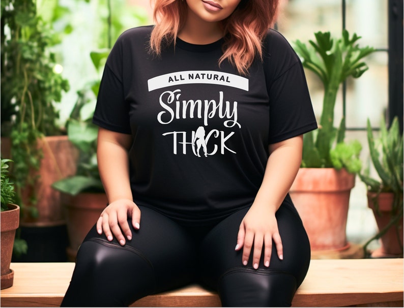 Simply Thick Shirt, Curvy, Thicc, Trendy, Popular, Fun, Flirty, Womens, BBW, SSBBW, Chunky ...