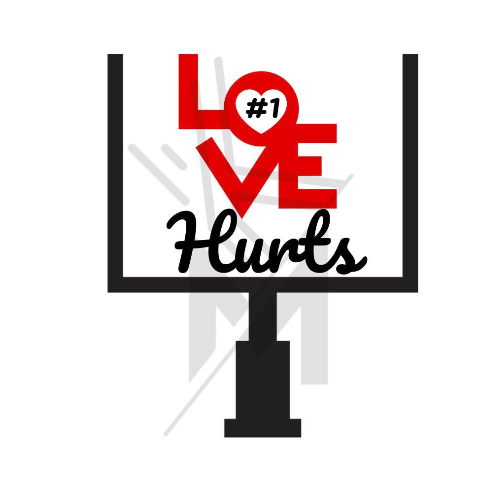 Love Hurts #1 Jalen Hurts Eagles SVG PNG PDF - Etsy