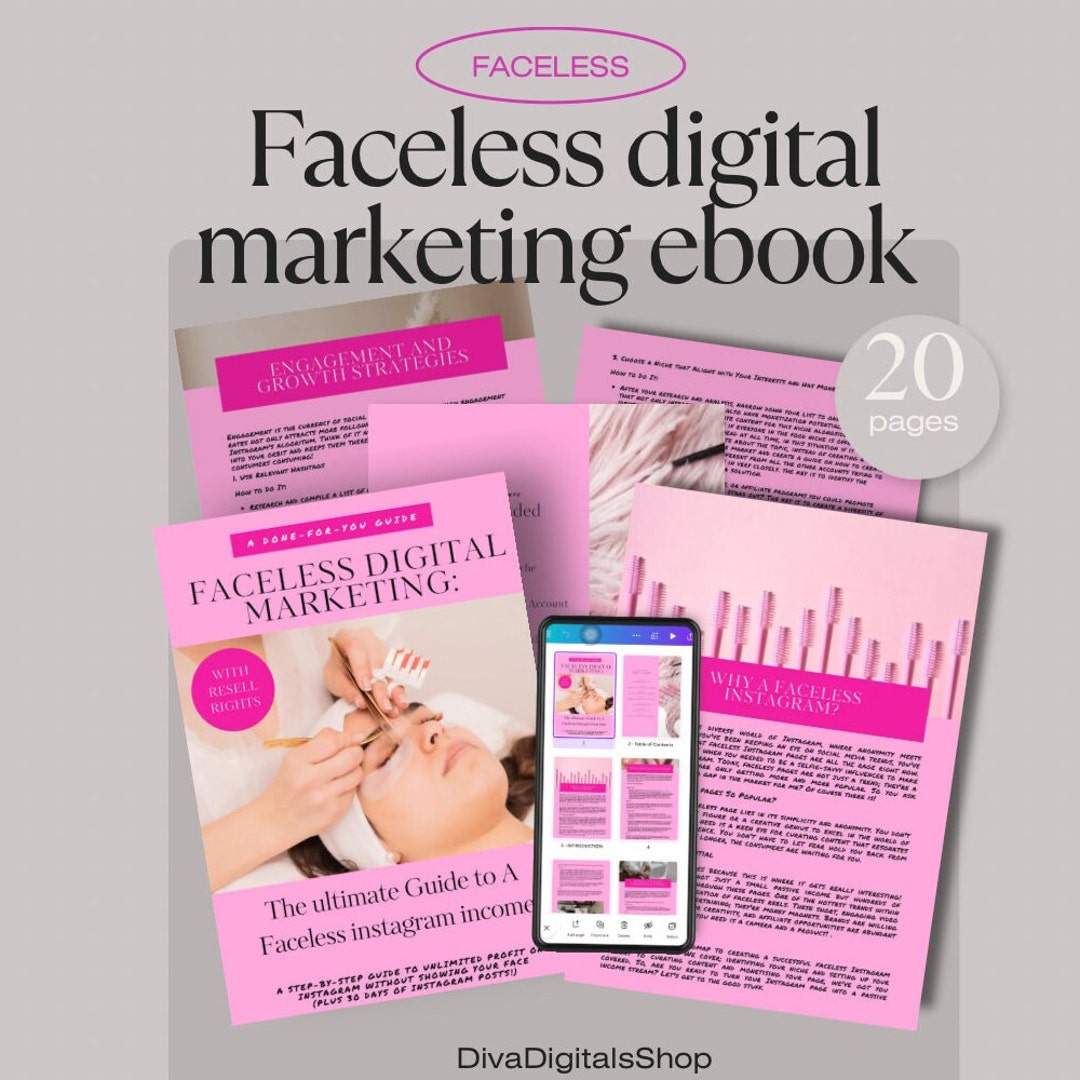Faceless Digital Marketing: the Ultimate Guide to A Faceless Instagram ...