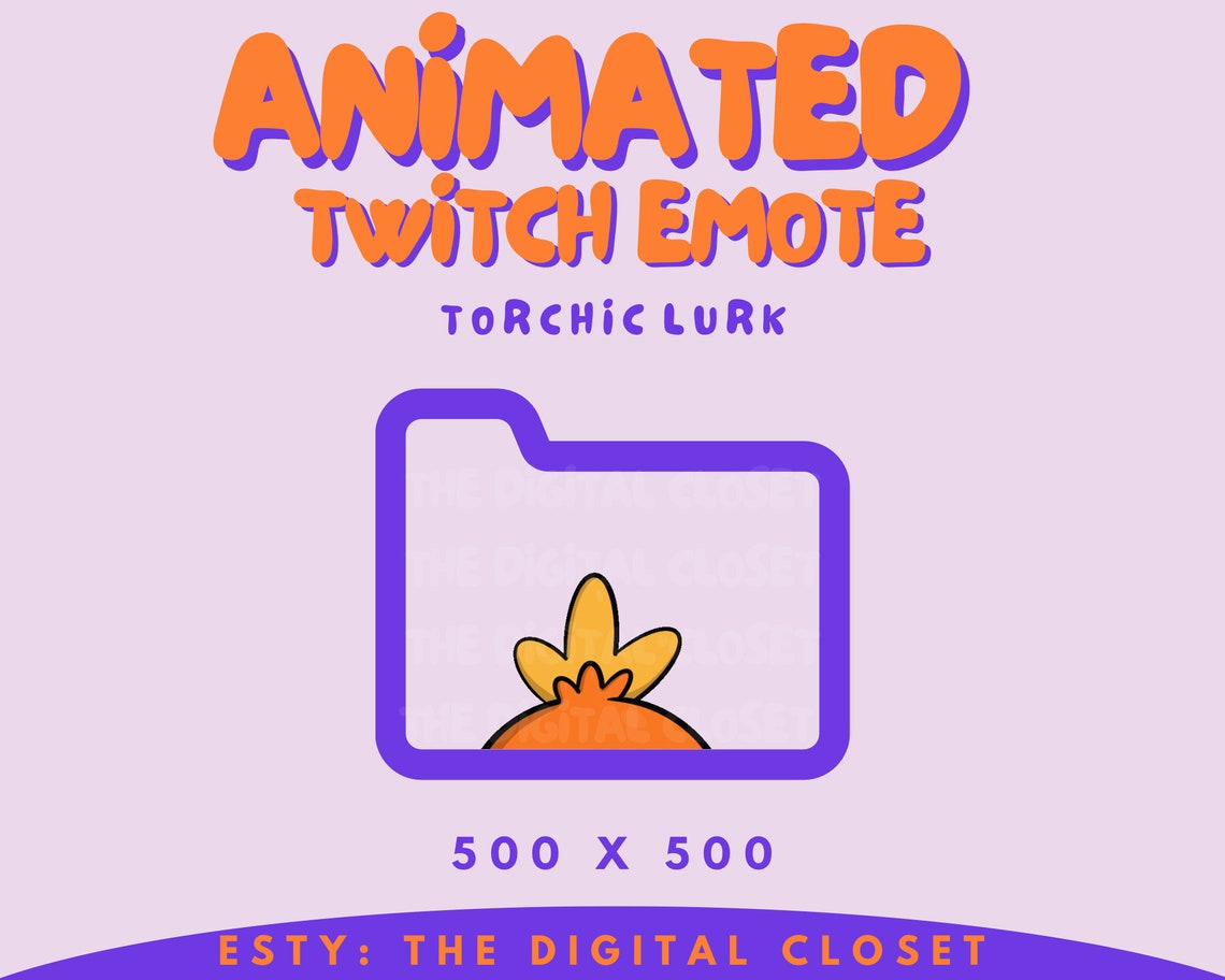 Torchic Pokémon Animated Emote for Twitch, Discord, Youtube, Streamers ...