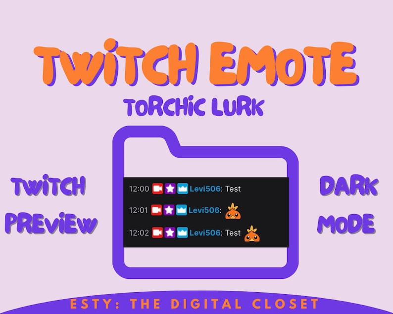 Torchic From Pokémon Lurk Emote for Twitch, Discord, Youtube, Streamers ...