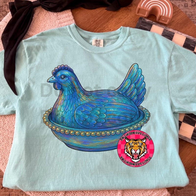 Hen Art Drawing - Etsy