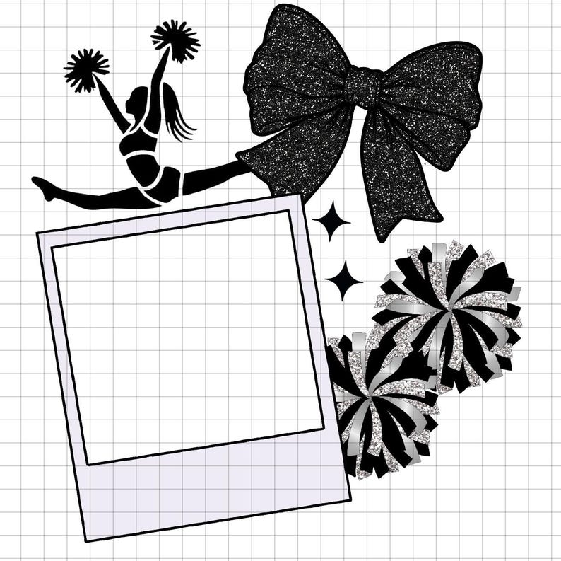 Cheer Photo Insert PNG, Cheerleader Design (digital Download) - Etsy