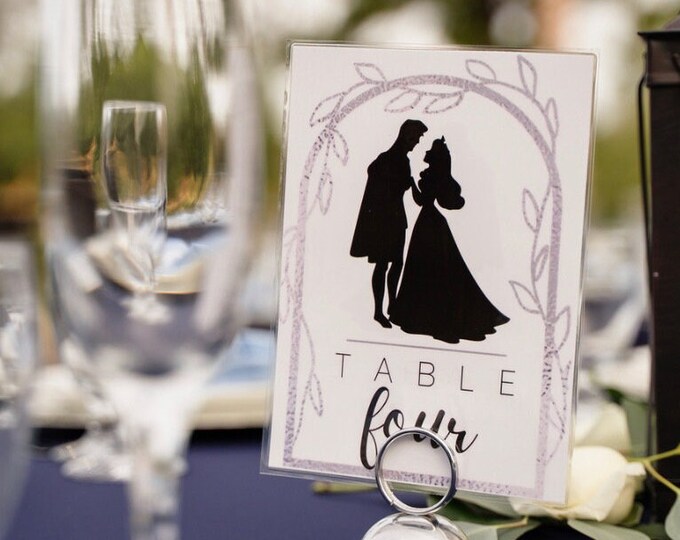 Disney Wedding Acrylic Table Numbers | Disney Wedding Decor | Fairytale ...