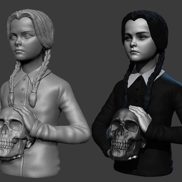 Wednesday Stl File for 3d - Etsy