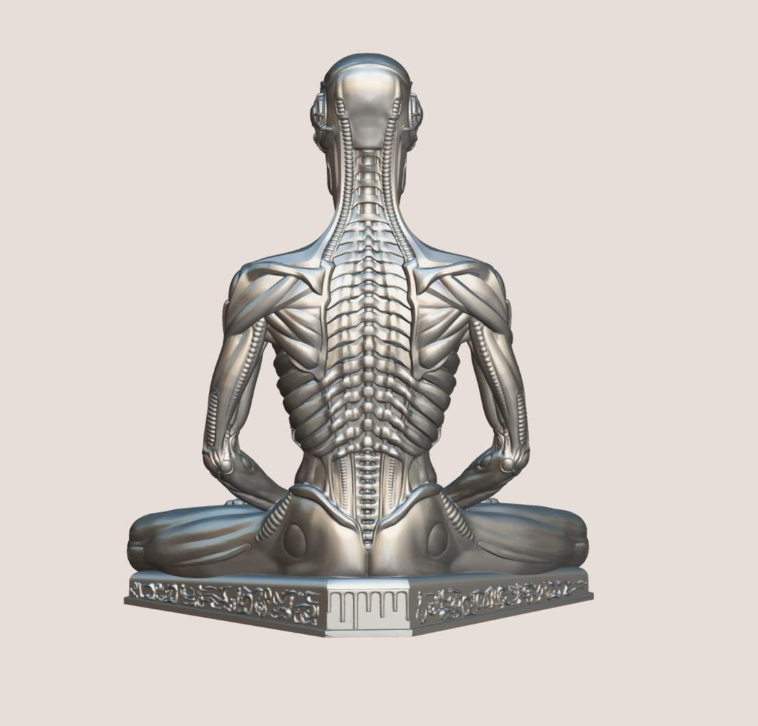 Alien Meditation - STL File 3D - Etsy