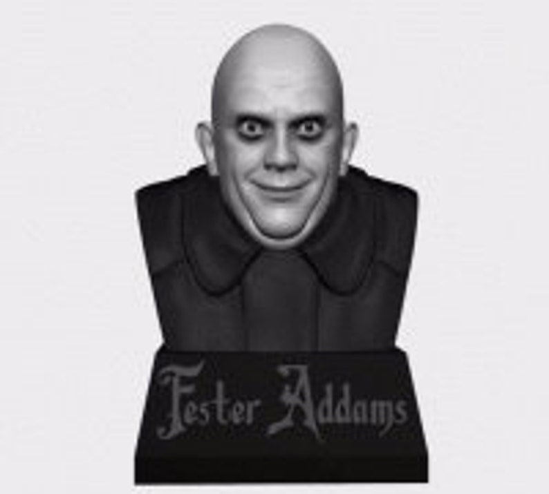 Fester Addams Bust STL 3D File - Etsy Australia