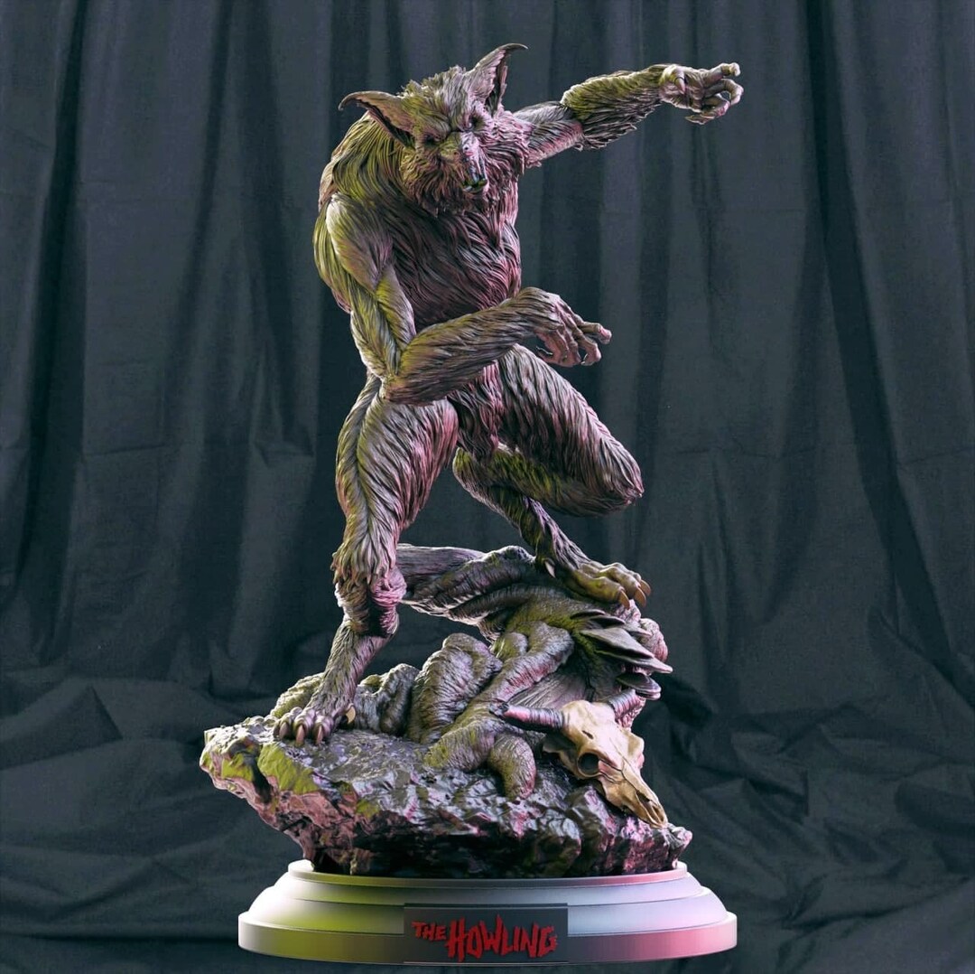 The Howling Werewolf Diorama STL 3D File - Etsy UK