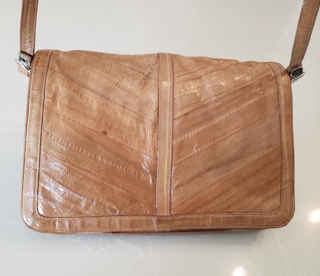 Vintage Eel Skin Purse. Small Vintage Purse, Fully Lined With Three ...