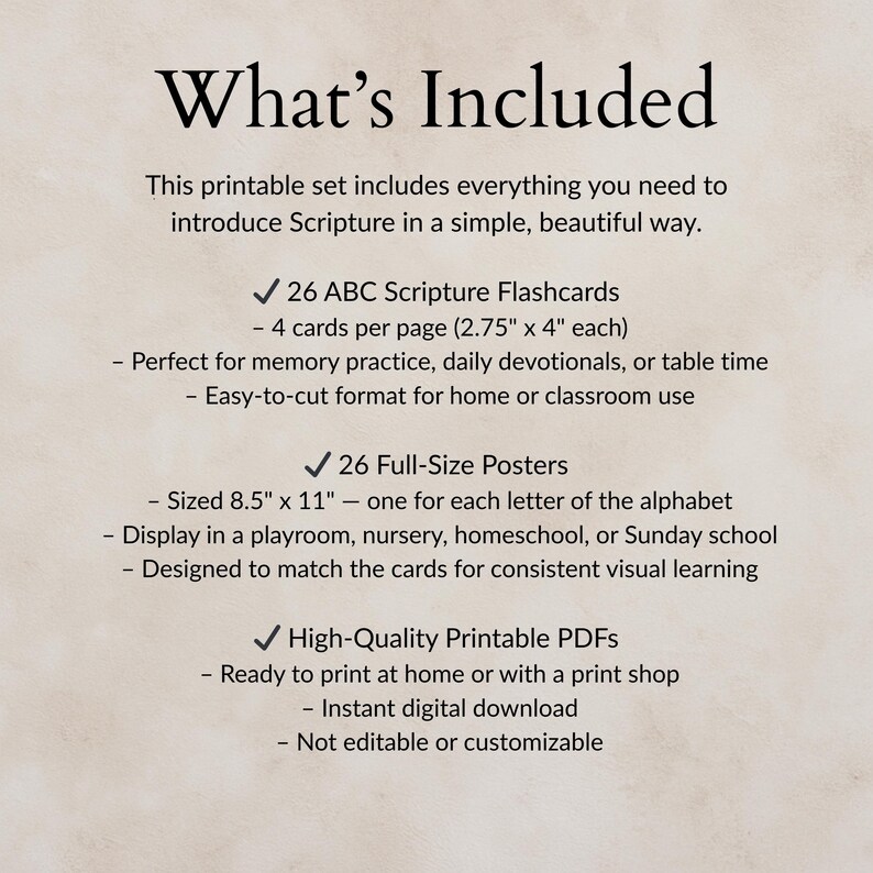 ABC Scripture Flashcards & Posters: Christian Homeschool Learning (PDF ...