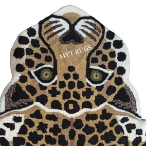 Leopard Luxe' Tufted Rug Bold and Stylish Home Decor With a Realistic ...