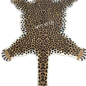 Leopard Luxe' Tufted Rug Bold and Stylish Home Decor With a Realistic ...