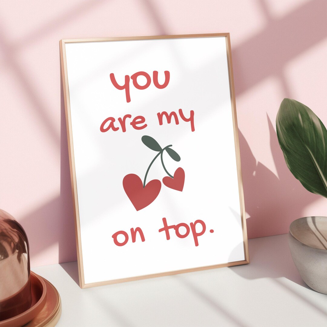 Cherry Printable, Cherry Print, Cherry Wall Art, Cherry Wall Decor ...