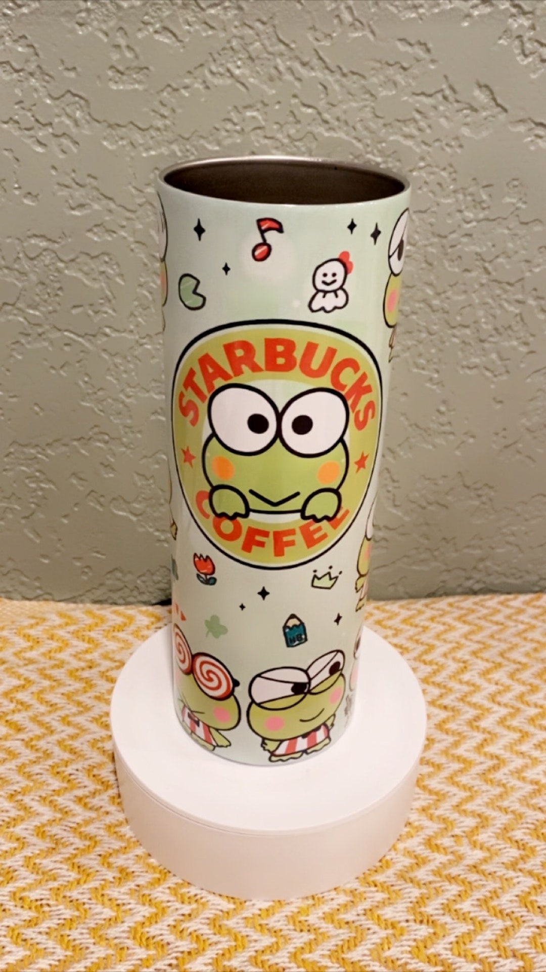 20oz Keroppi Starbucks Tumbler Cup - Etsy