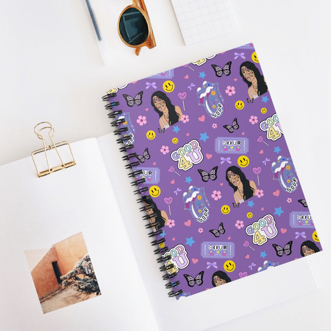 Sour Guts Purple Lined Paper Notebook Olivia Pop Star Journal - Etsy