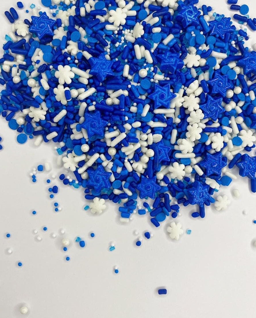 Star of David Sprinkles Hanukkah Sprinkle Mix 4oz - Etsy