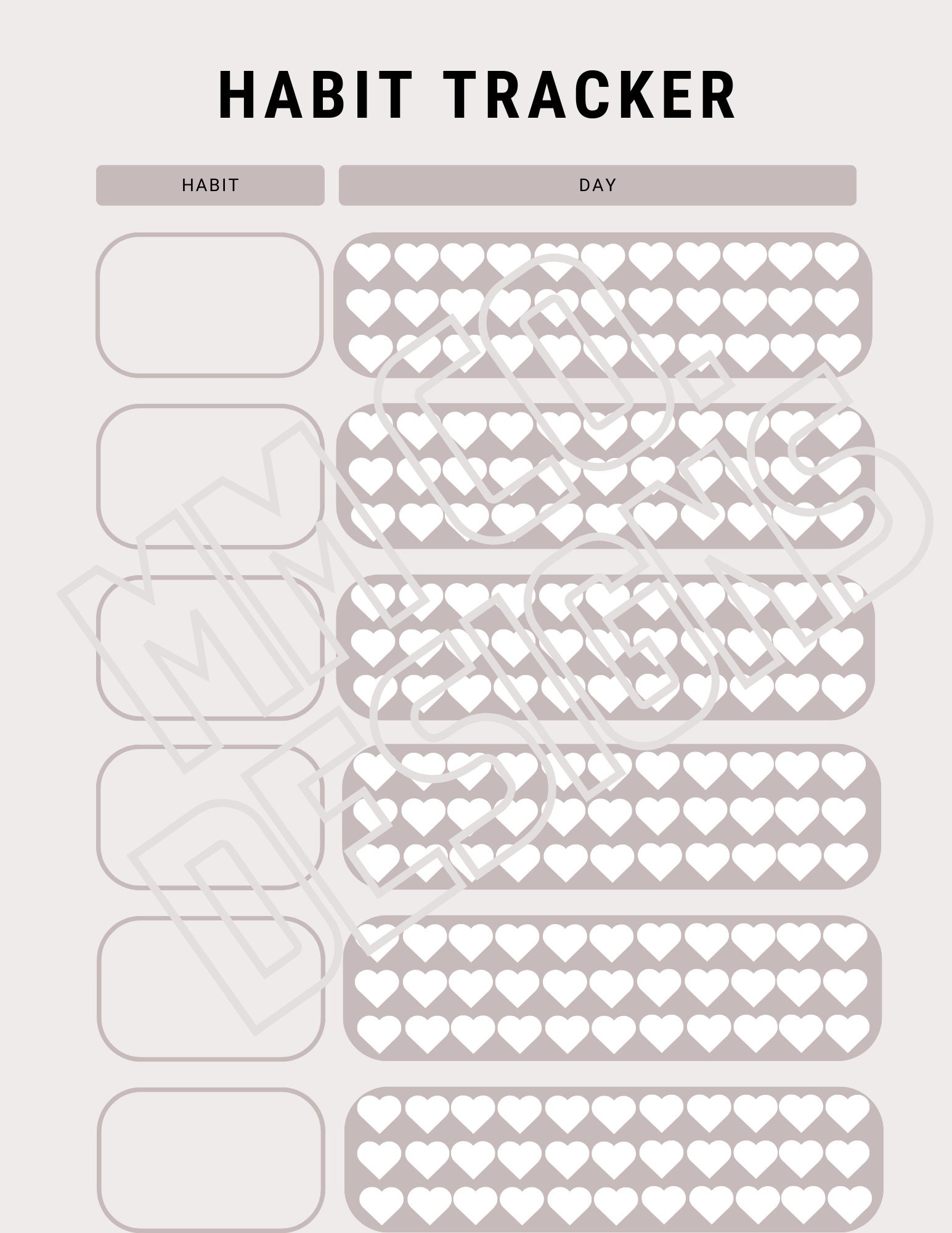 Notes Page Printable, Habit Tracker, Notes Page Planner, Daily Planner ...
