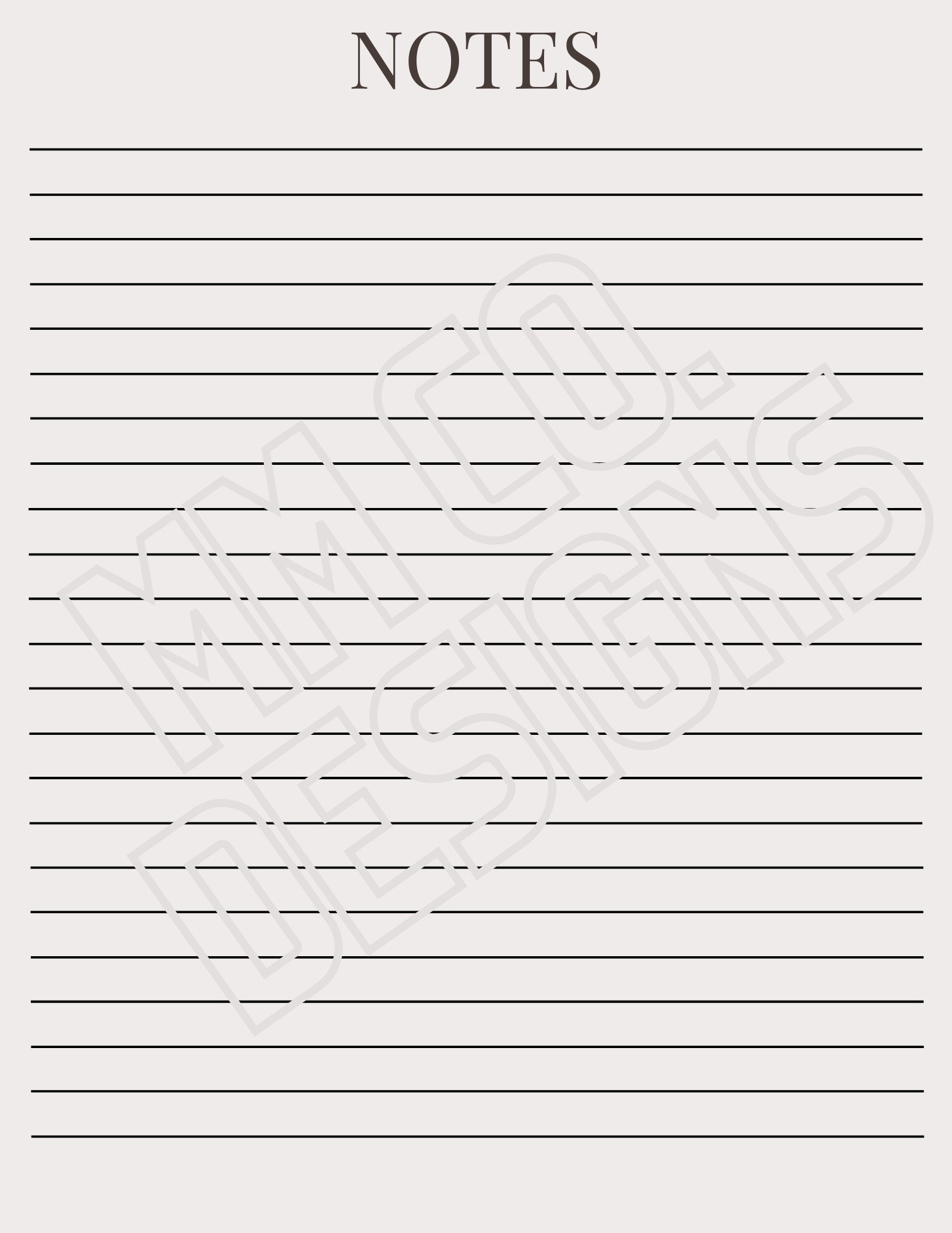 Notes Page Printable, Habit Tracker, Notes Page Planner, Daily Planner ...