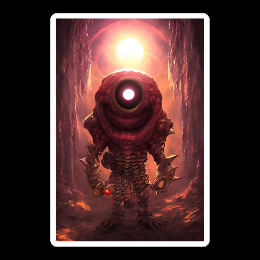 Dystopian Cyclops Sticker Fantasy & Sci-fi Video Game - Etsy