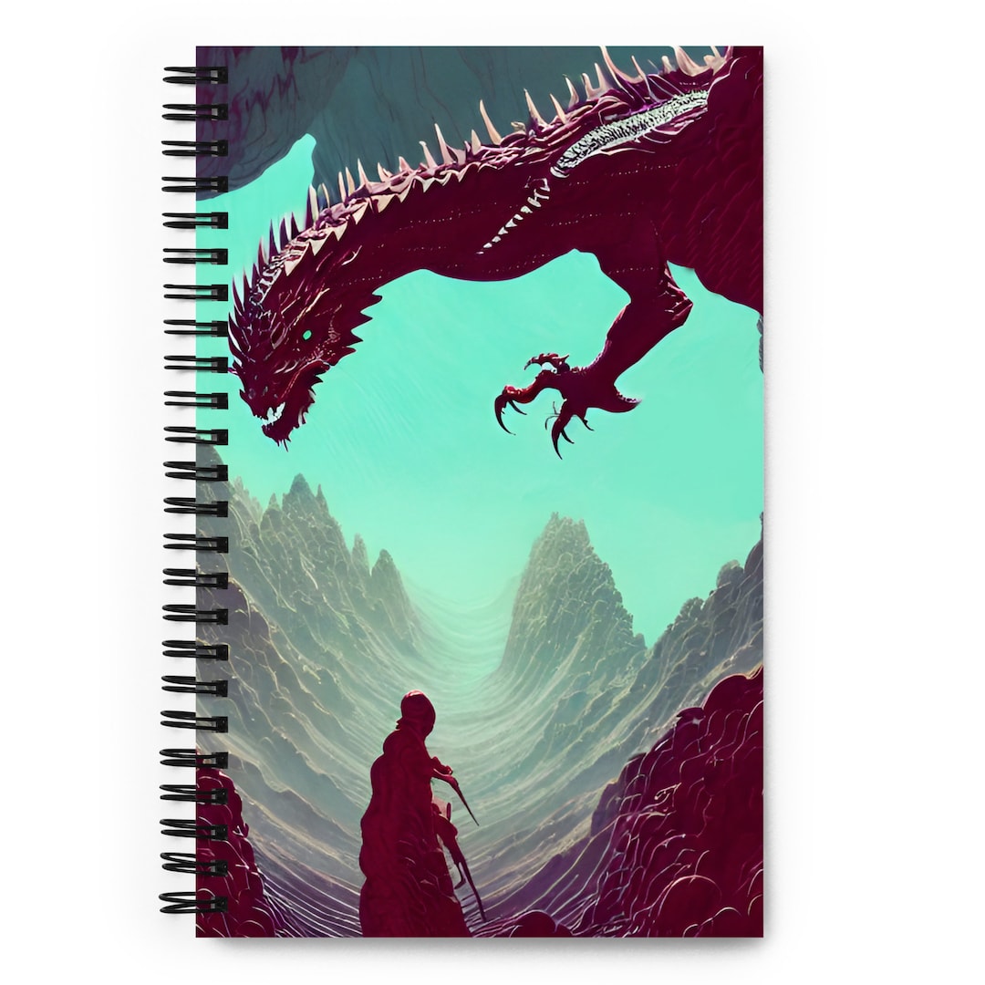 Sinister Dragons Spiral Notebook | Fantasy & Sci-fi Art | Different ...