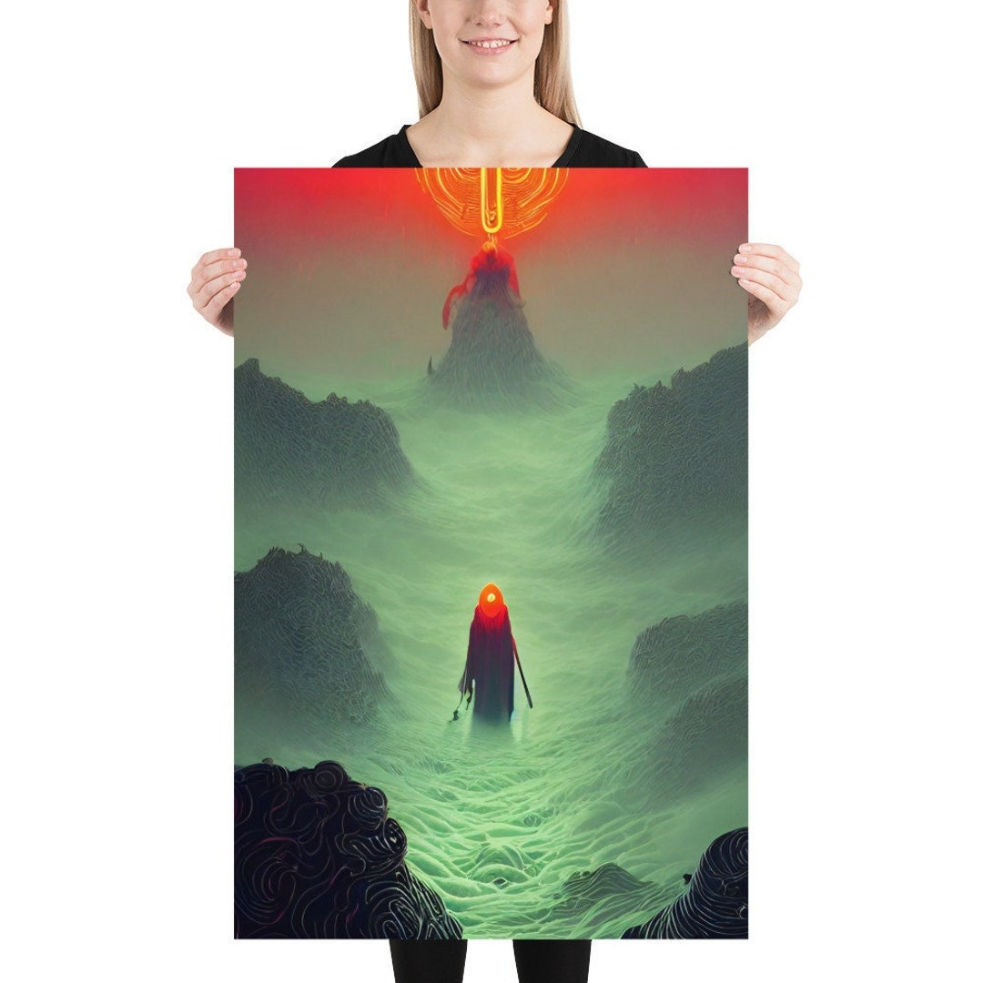 Grim Reaper Ghoul Poster | Fantasy Inspired Surreal Art | Tons of Size ...