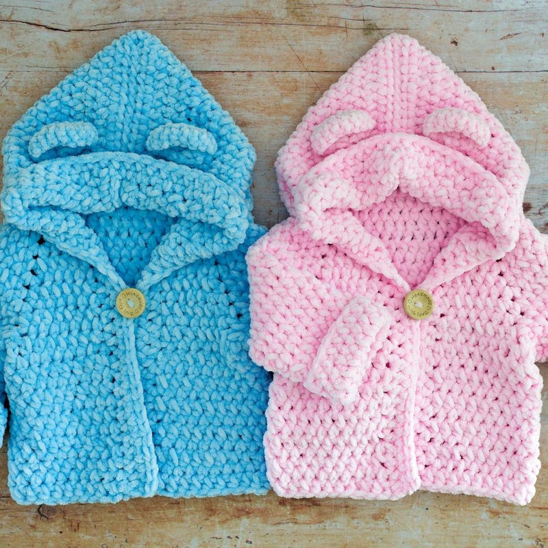 Blue Chunky Crochet Hat - Etsy