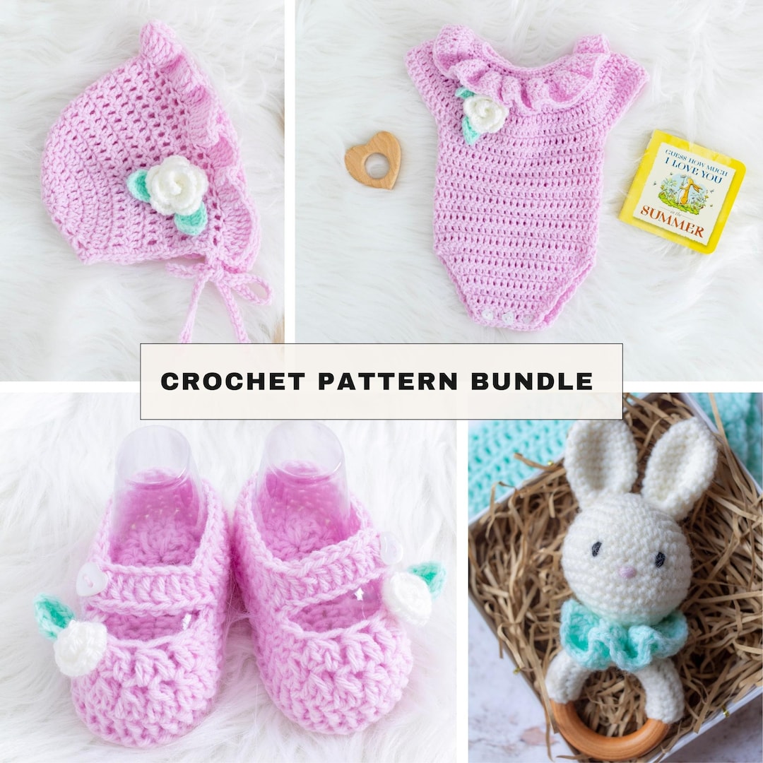 Crochet Pattern Bundle, Crochet Baby Set Pattern Pdf Bundle by Maisie ...