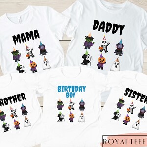 Monster Mash Birthday Shirt Skeleton Birthday Shirt Halloween Birthday Shirt Matching Family ...