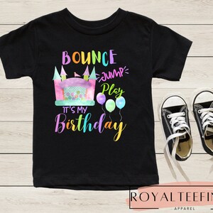 Bounce Birthday Shirt Bounce House Birthday T-shirt Bounce Party Jump ...
