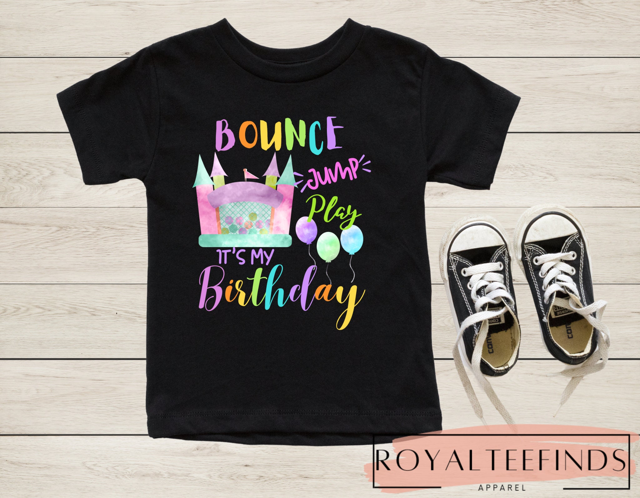 Bounce Birthday Shirt Bounce House Birthday T-shirt Bounce Party Jump ...