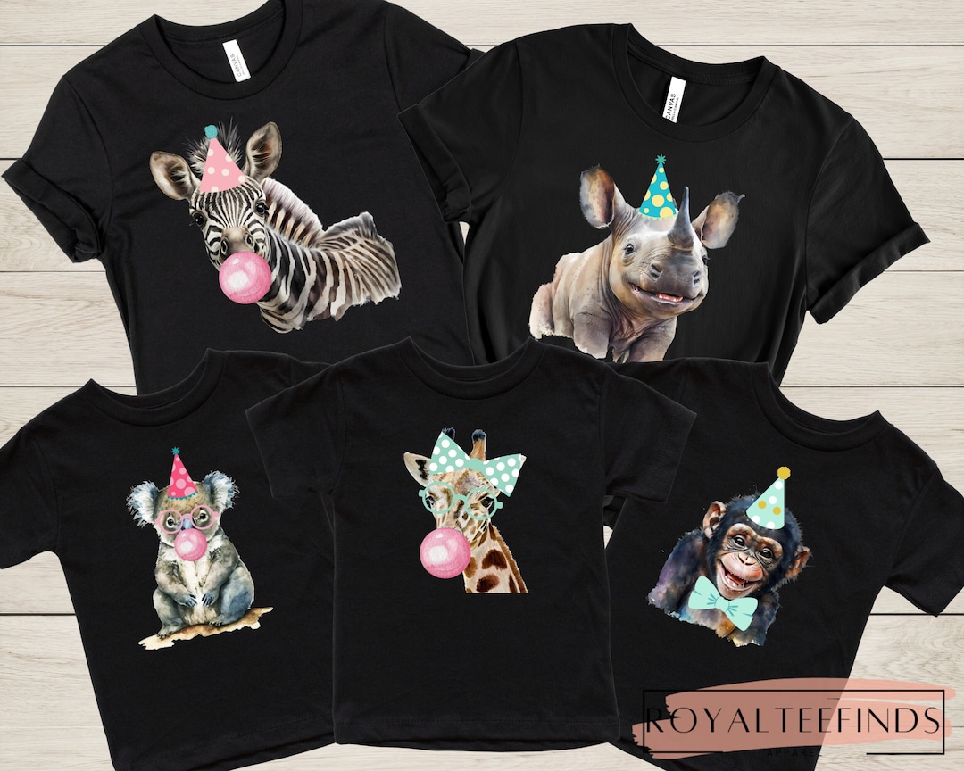 Party Animal Birthday Shirt Party Animal Shirt Bubblegum Animals Zoo ...