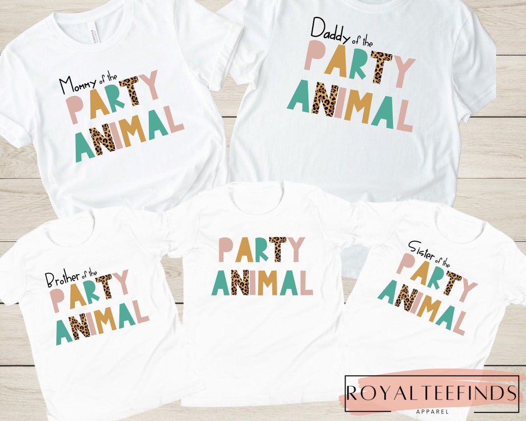 Party Animal Shirts Zoo Birthday Party Shirts Family Birthday Tshirts ...