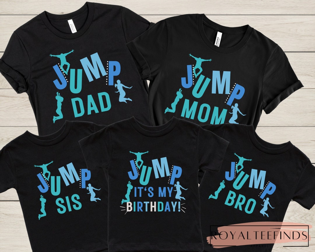 Jump Birthday Shirt Trampoline Party T-shirt Bounce House Party Tshirt ...