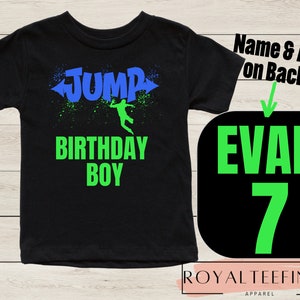 Trampoline Park Birthday Shirts Jump Party T-shirt Jumping Party Tshirt ...