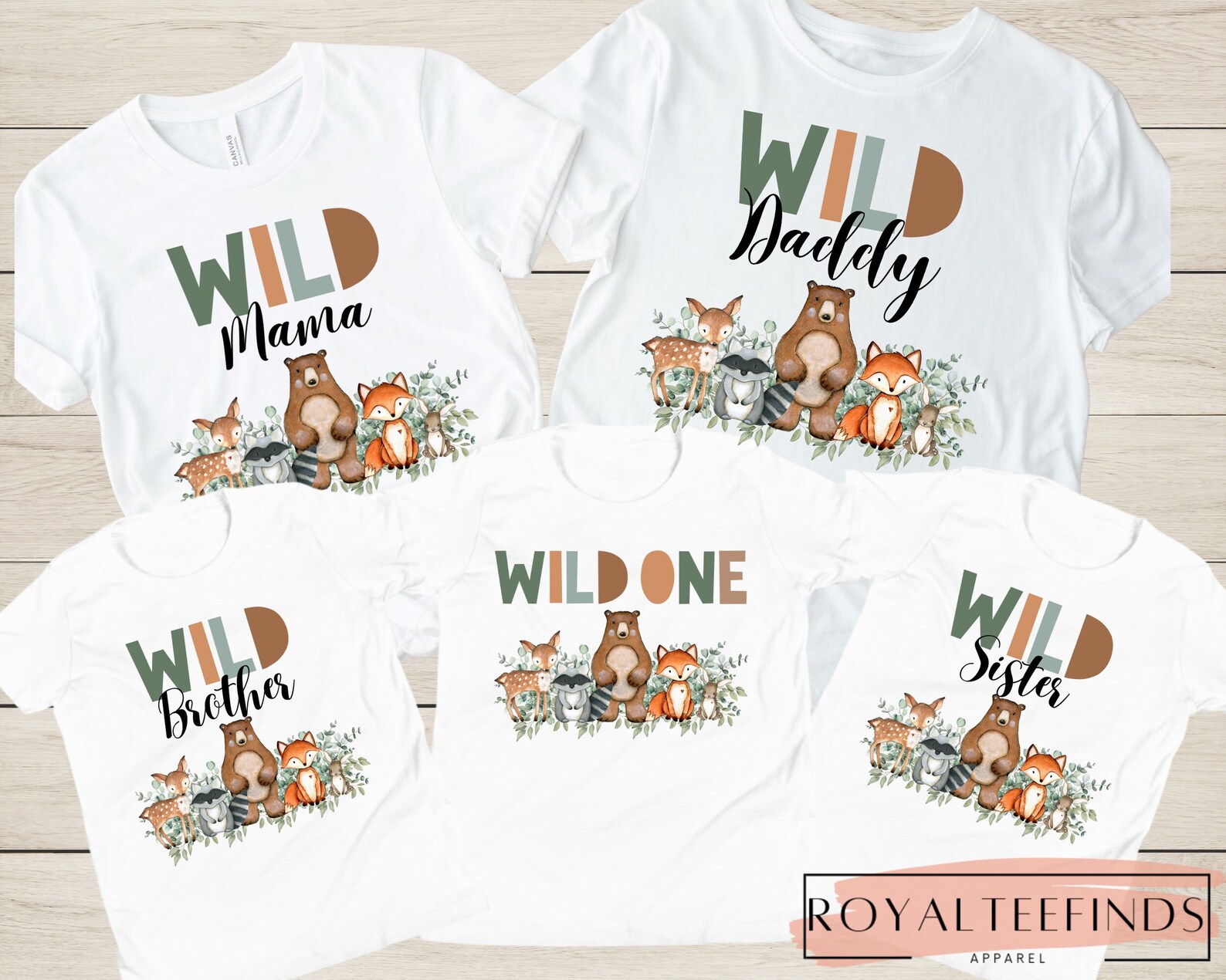 Woodland Birthday Shirt First Birthday Tshirt Woodland Animal - Etsy