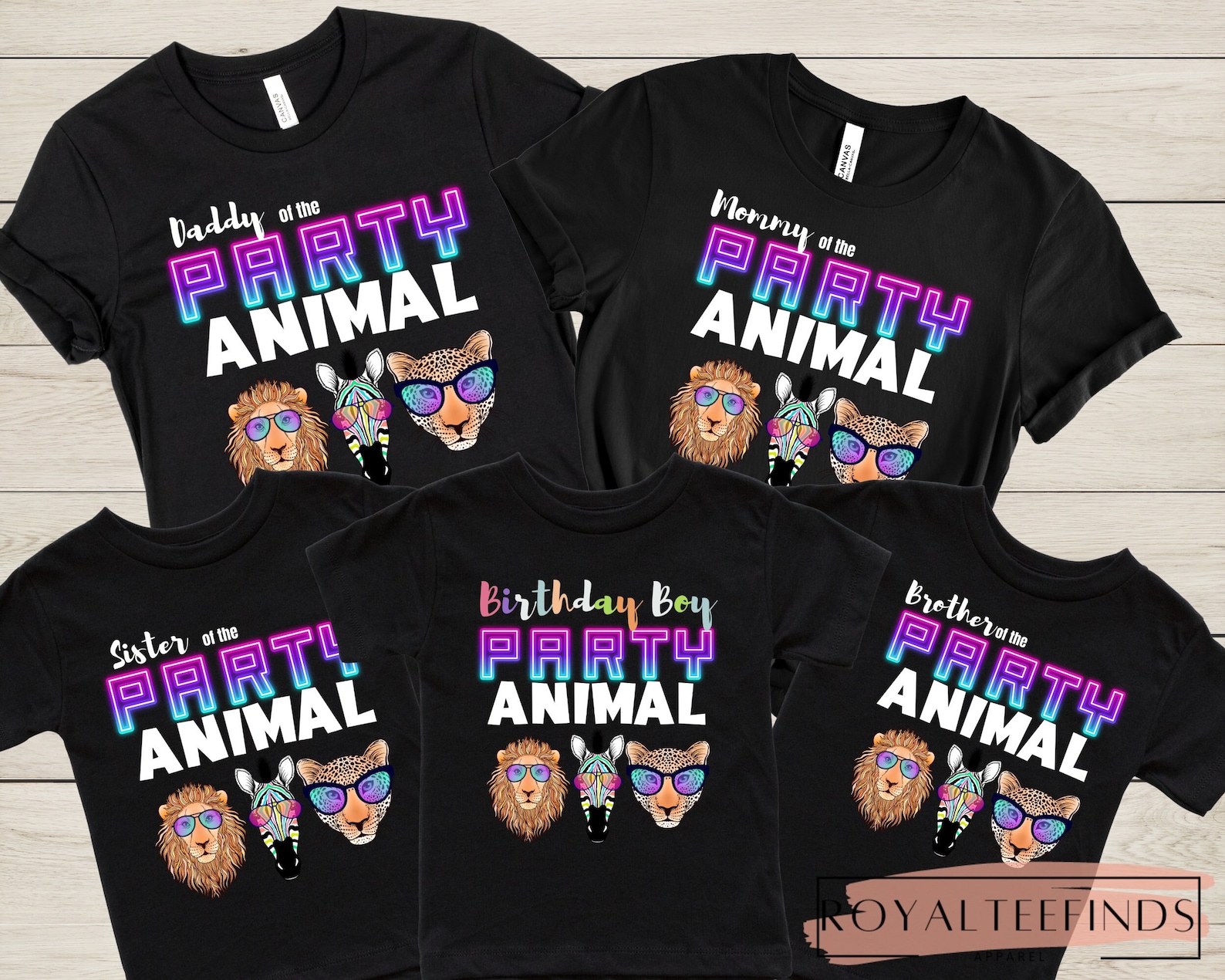 Party Animal Shirts Zoo Birthday Party Shirts Family Birthday Tshirts ...