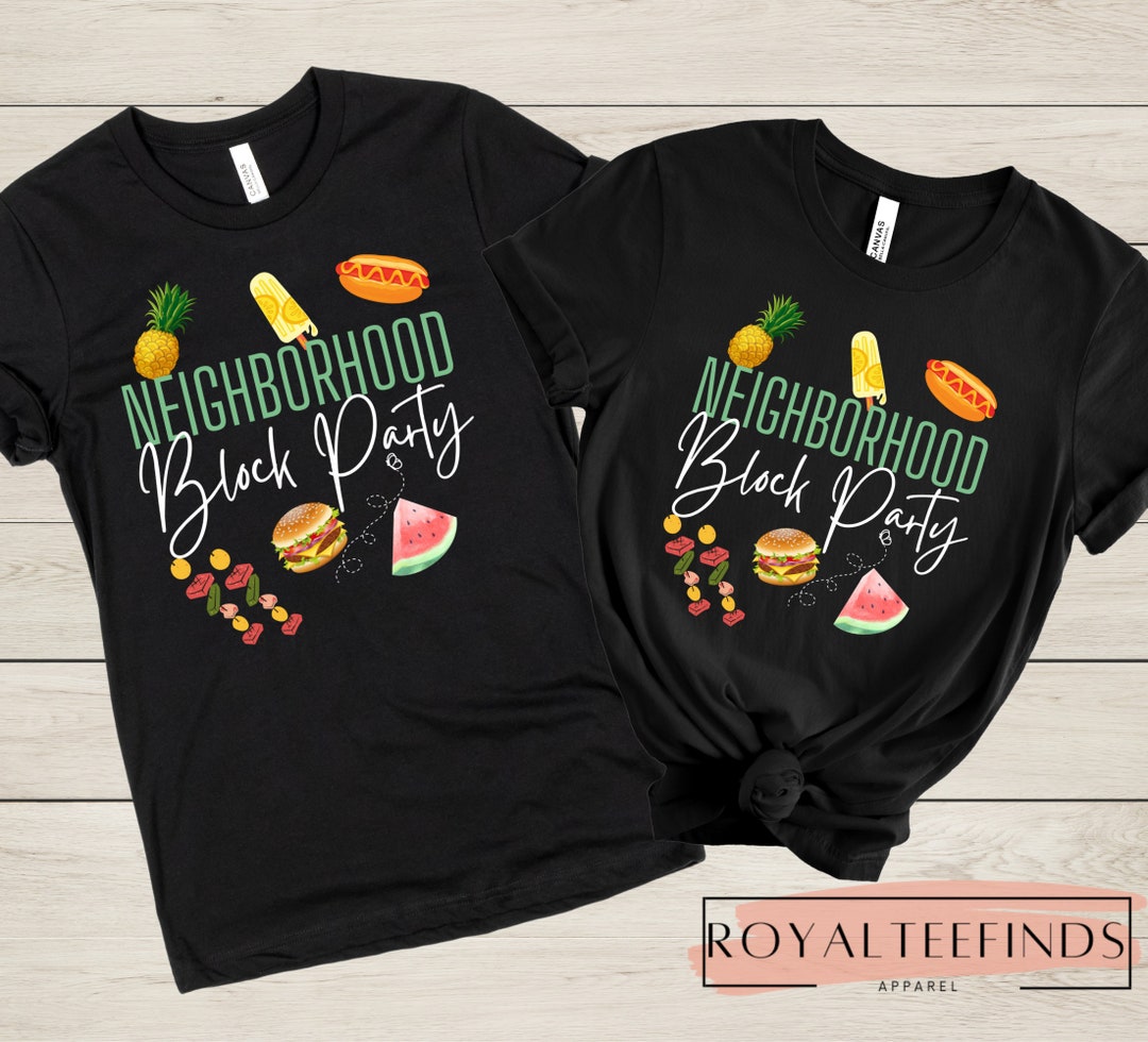 Neighborhood Block Party Shirt BBQ Invitation Tshirt Neighborhood Party ...