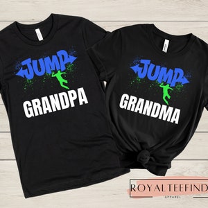 Trampoline Park Birthday Shirts Jump Party T-shirt Jumping Party Tshirt ...