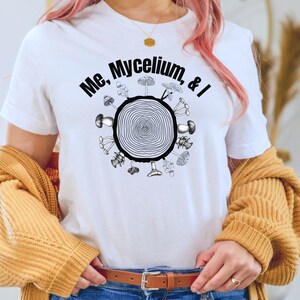 Mushroom T-shirt Mycelium Mushroom Aesthetic Cottagecore Tee Mycology ...