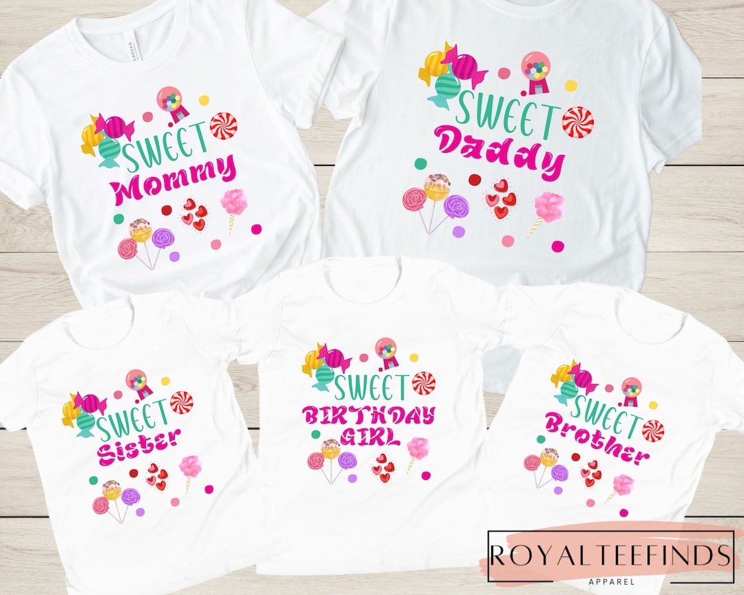 Candy Birthday Shirt Candyland Birthday Tshirt Candyland Girls Birthday ...