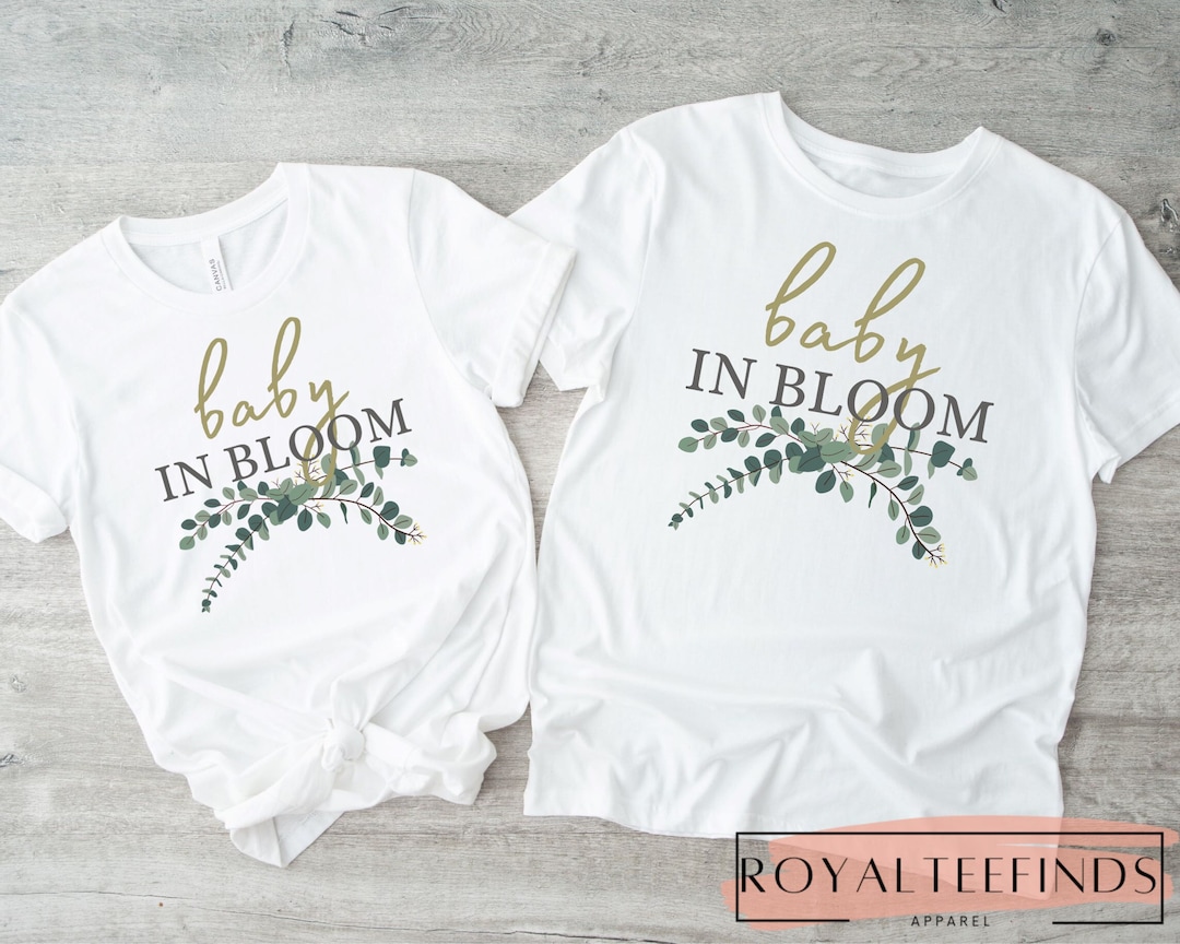 Baby in Bloom Shirt Minimalist Baby Shower Minimalist Pregnancy ...