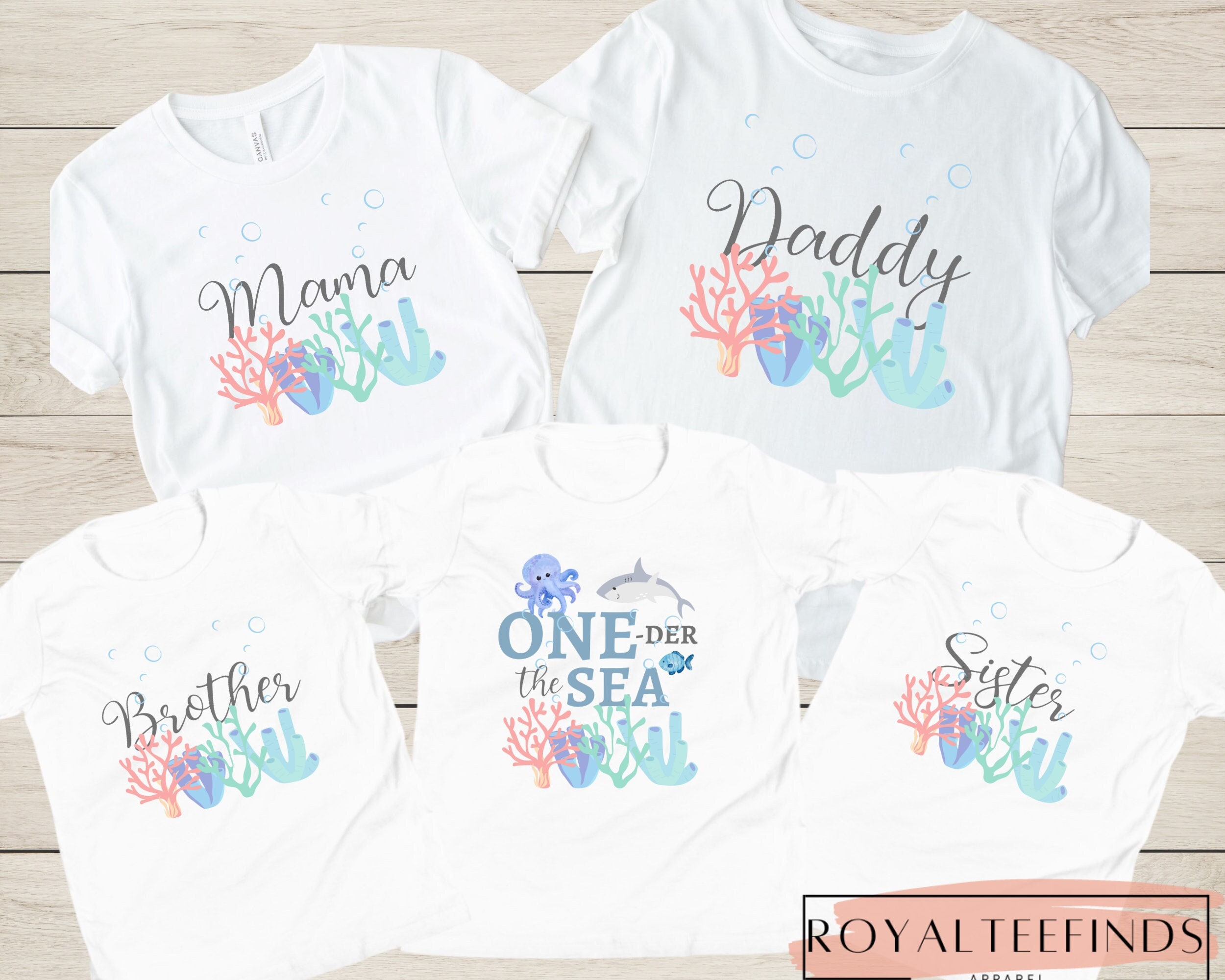 Oneder the Sea Birthday Shirt Under the Sea First Birthday - Etsy