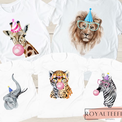 Zoo Birthday Party Shirt Party Animal Tshirts Safari Animals - Etsy