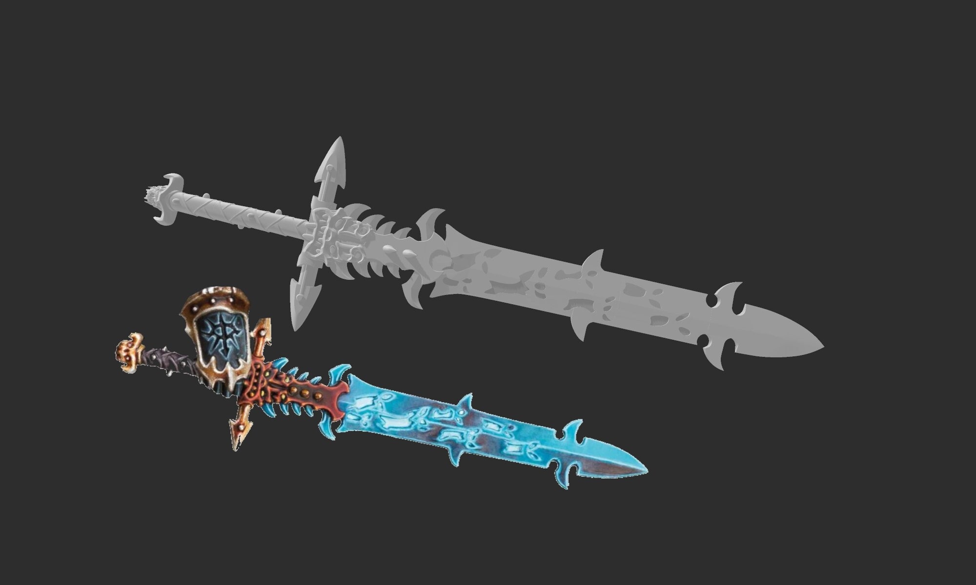 Demon Sword of Abaddon 1:1 Scale Prop STL Files - Etsy