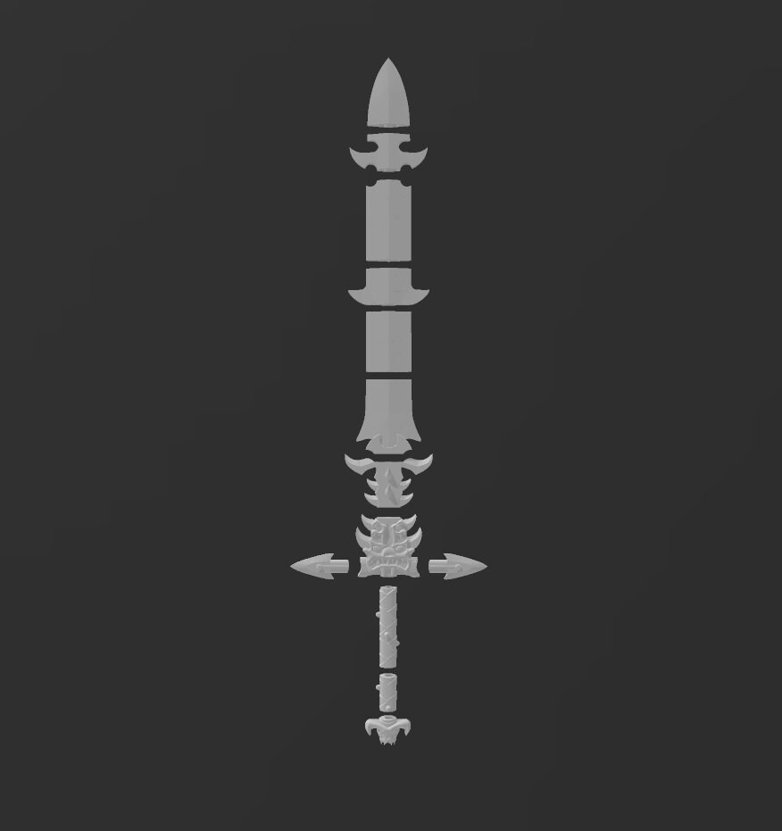 Demon Sword of Abaddon 1:1 Scale Prop STL Files - Etsy